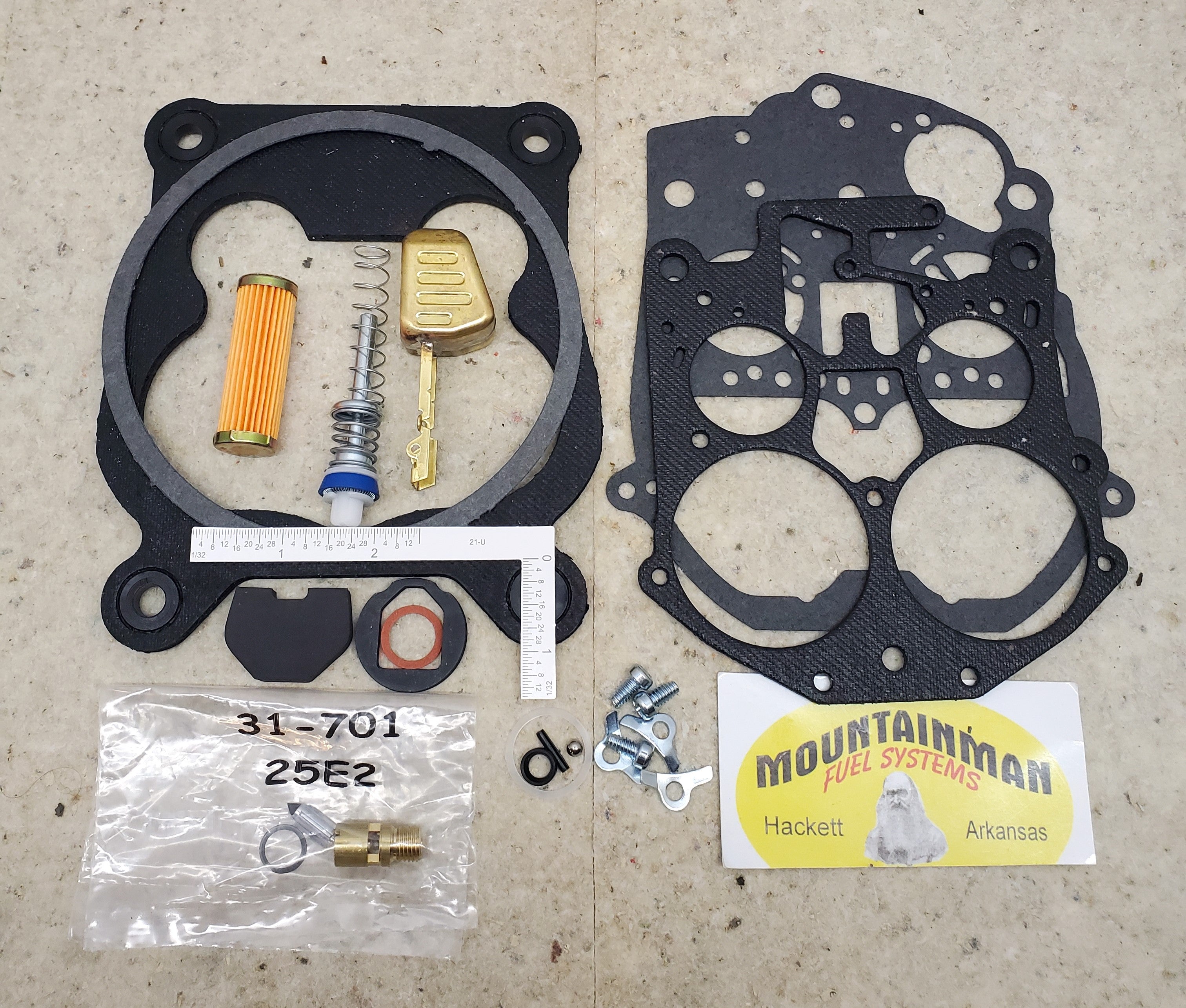 Rochester Quadrajet Carburetor Rebuild Kit 1985 - 1986 Chevy 6 & 8 cyl ...